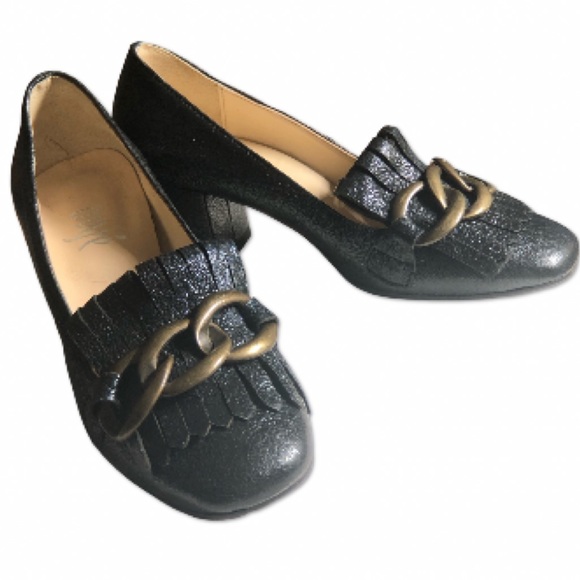 Ovye | Shoes | Ovye By Christina Lucci Black Italian Leather Fringe ...